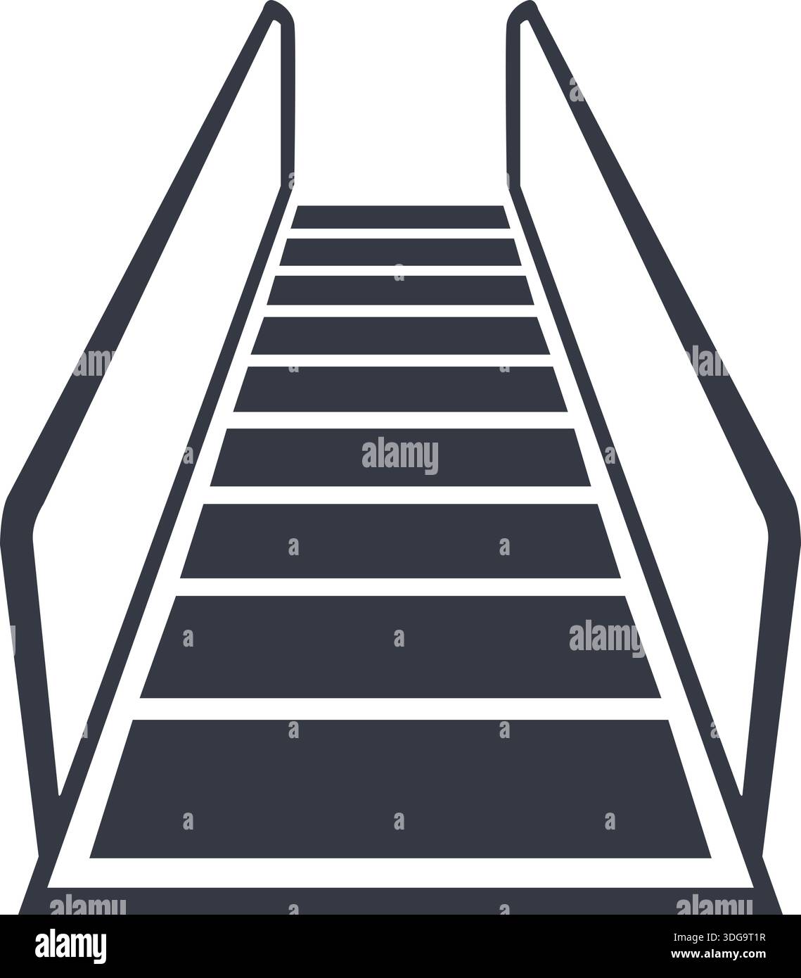 Staircase black and white Stock Vector Images - Alamy