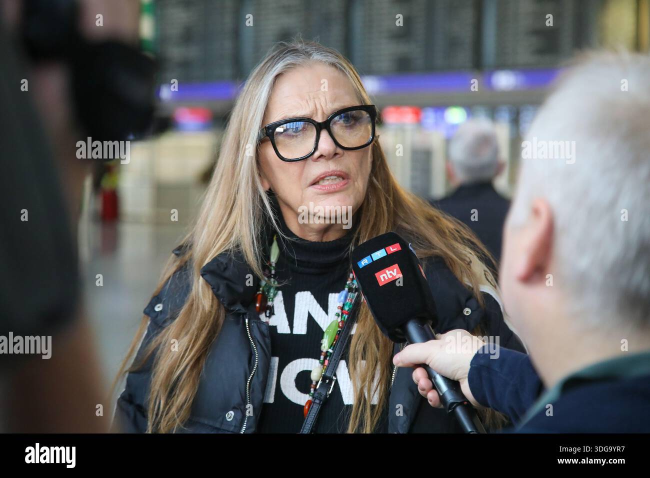 Frankfurt/Main, 15.01.2026 Nicole Belstler-Boettcher beim Abflug nach ...