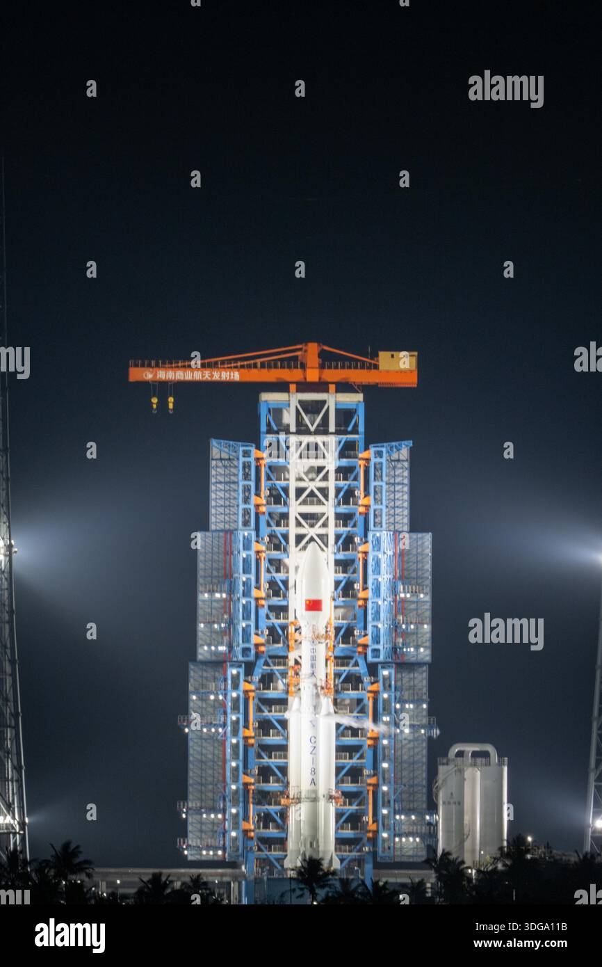 China launched a Long March 8A carrier rocket, sending a new group of ...