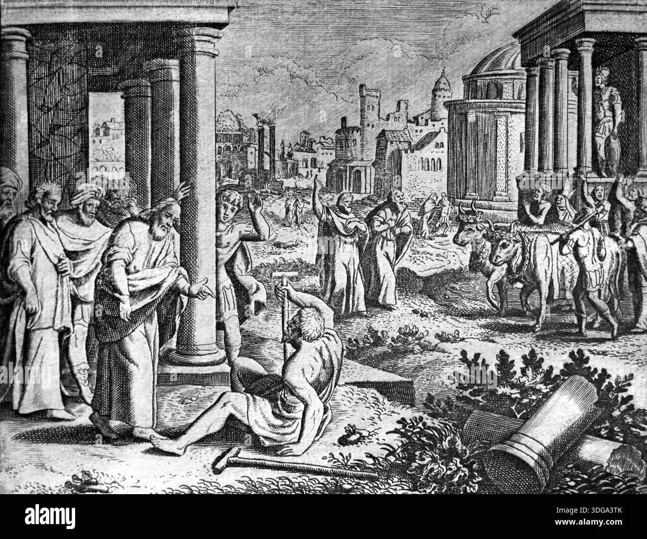 Saint Paul, Paul the Apostle, or Saul of Tarsus Healing the Lame Man ...