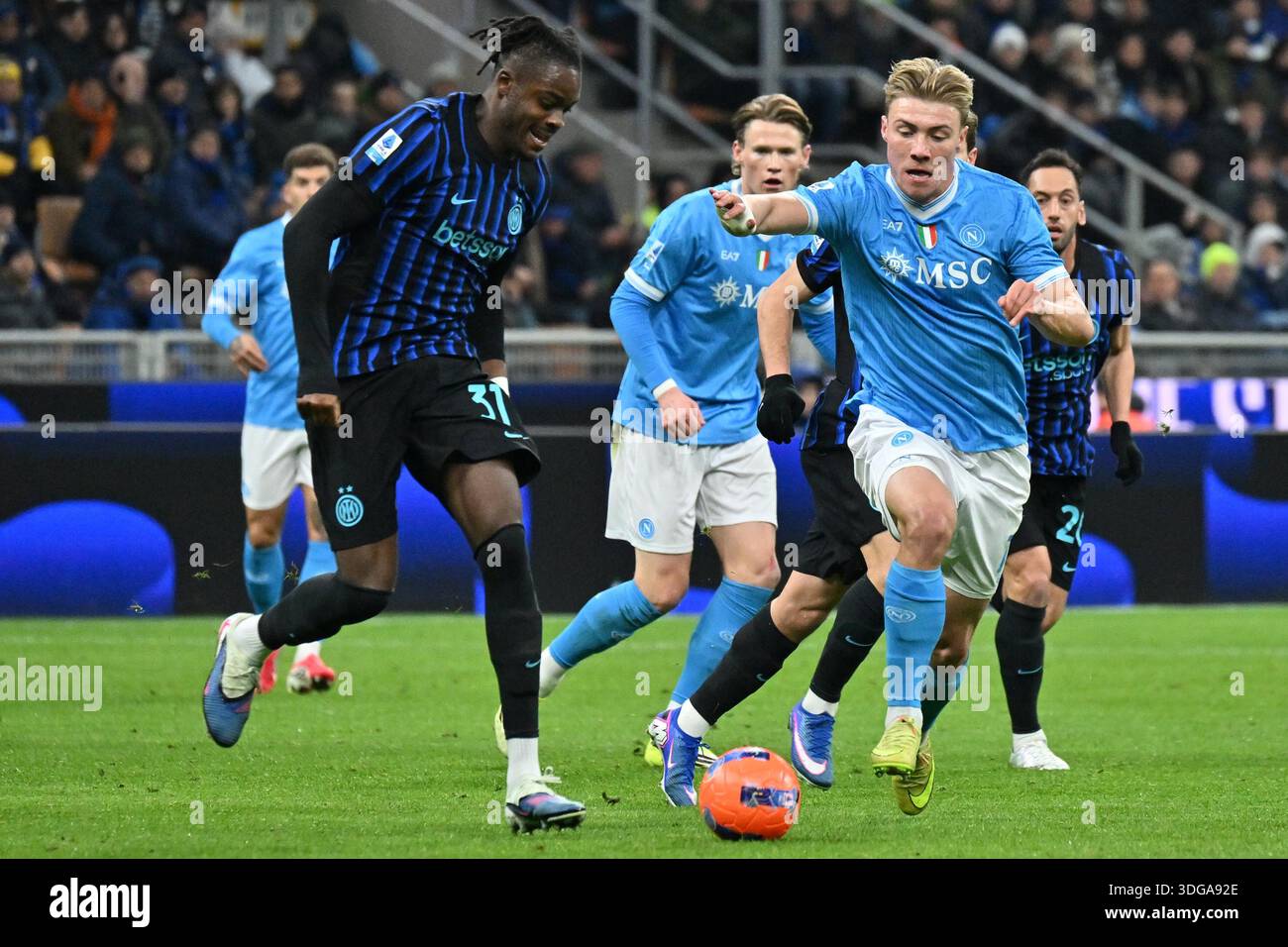 Yann Bisseck the Italian championship Serie A 2025-2026 football match ...