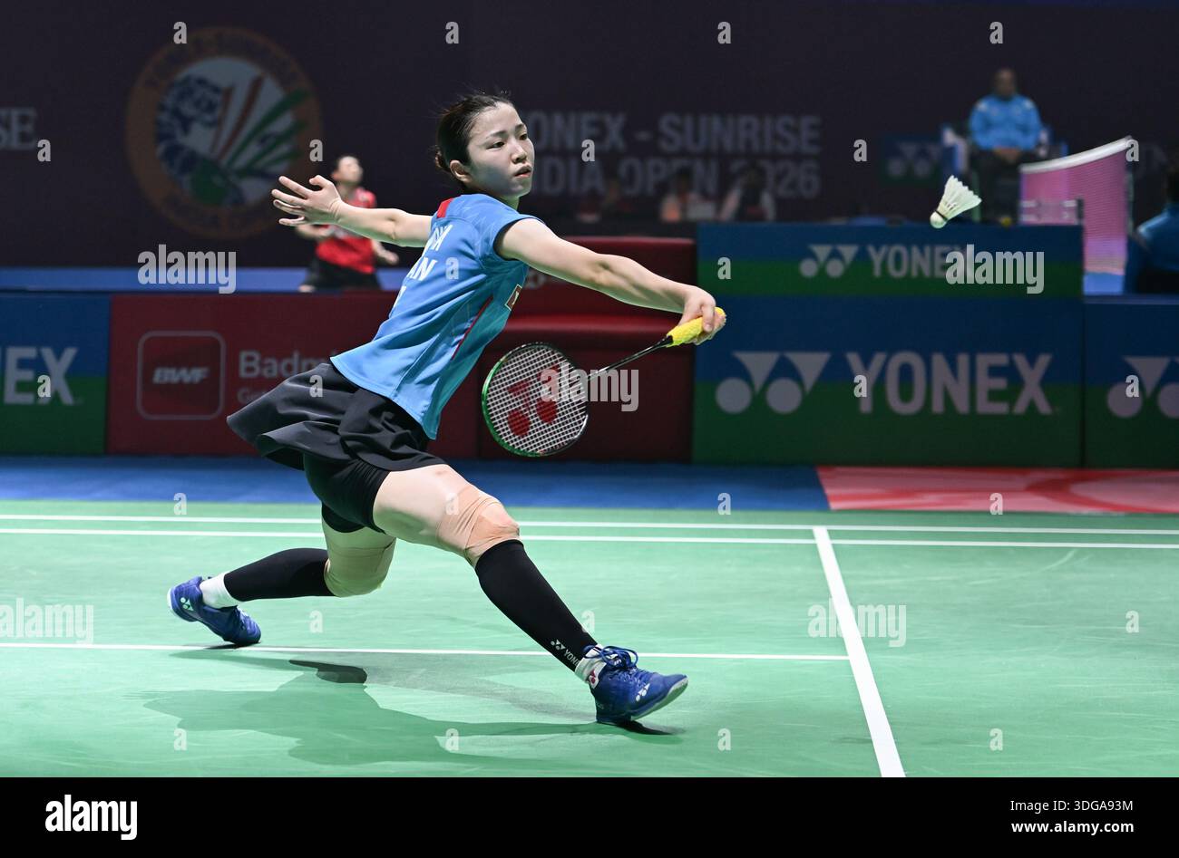 New Delhi, India. 16th Jan, 2026. Nidaira Natsuki of Japan competes ...