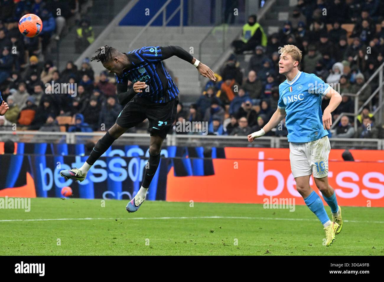 Yann Bisseck the Italian championship Serie A 2025-2026 football match ...
