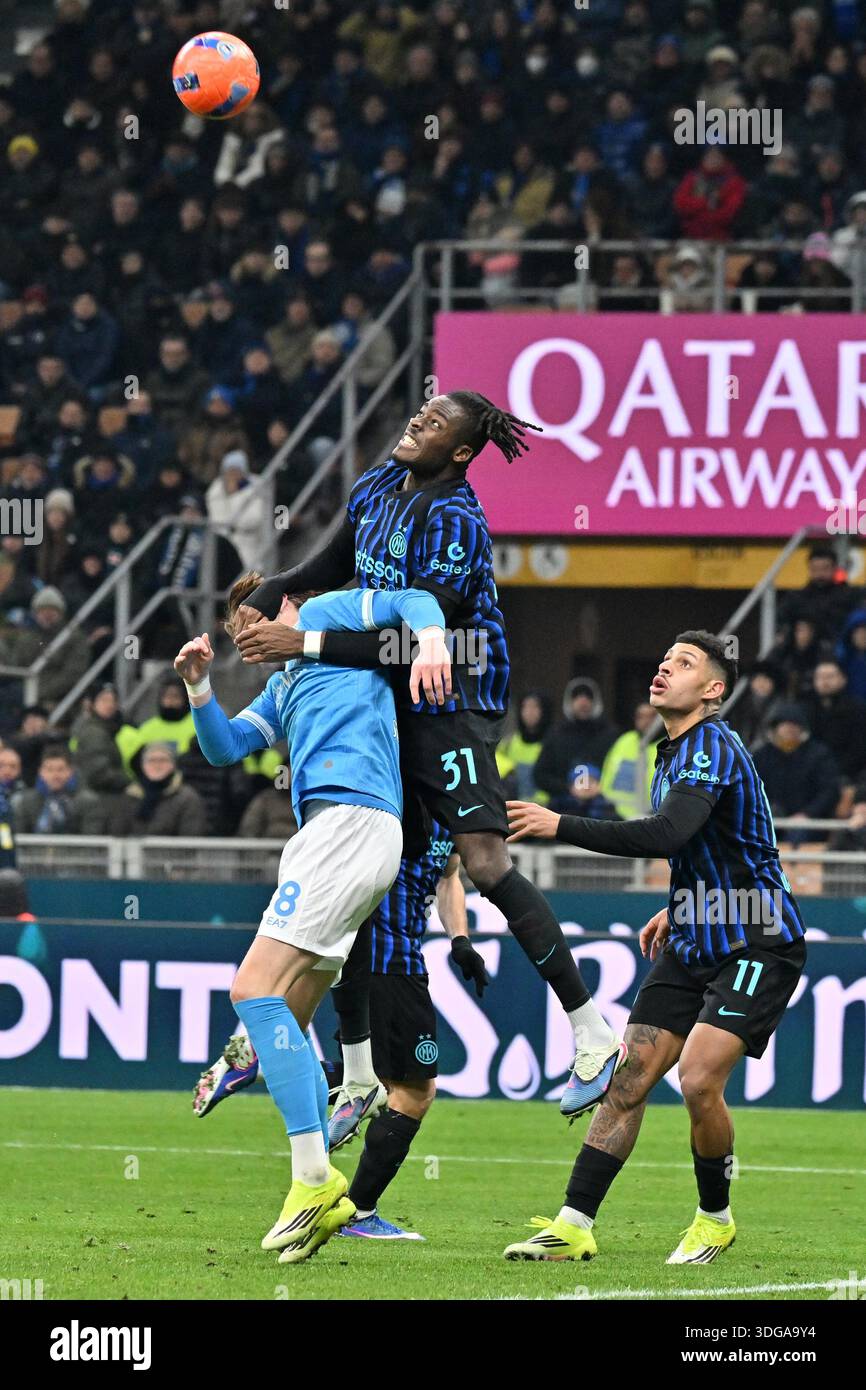 Yann Bisseck the Italian championship Serie A 2025-2026 football match ...