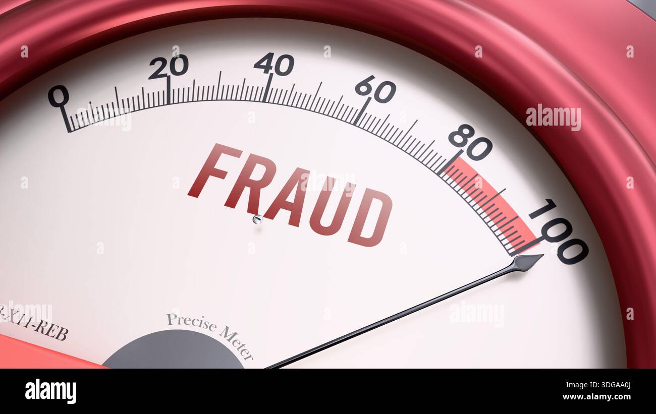 Fraud that is hitting a full scale, rising values, showing a very high ...