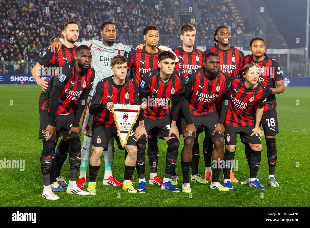 line up ac milan during serie A match Como 1907 vs AC Milan - Como ...
