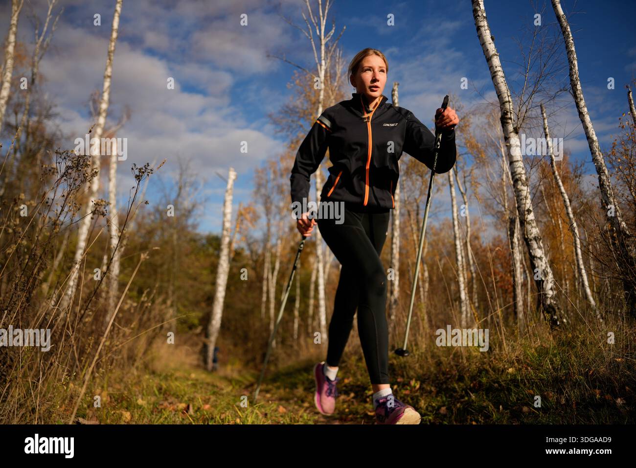 Biathlete Yekateryna Mashtalier, 18, runs during a training session at ...