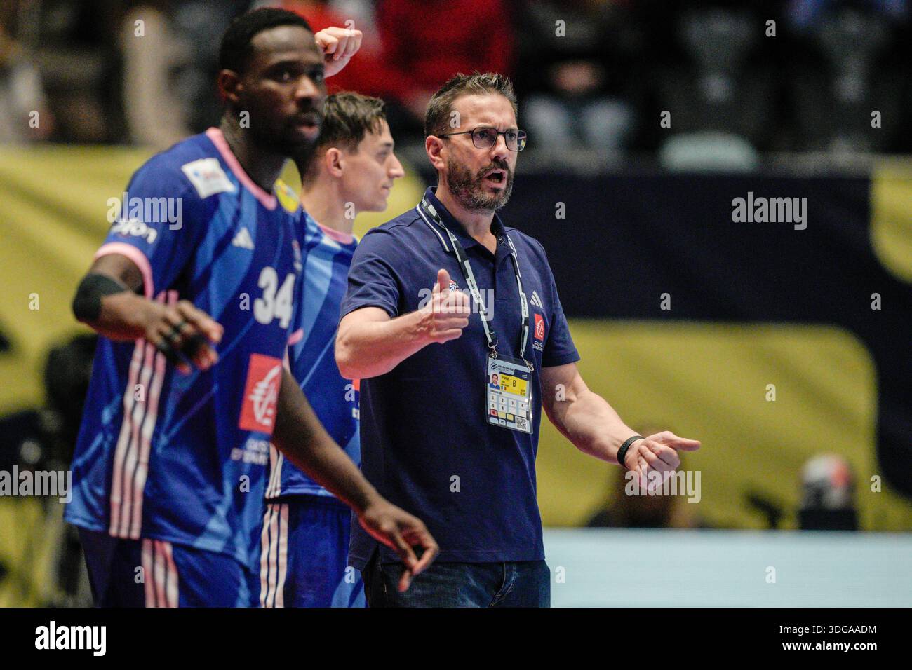 Baerum 20260115. France's Coach Gillaume Gille during the European ...