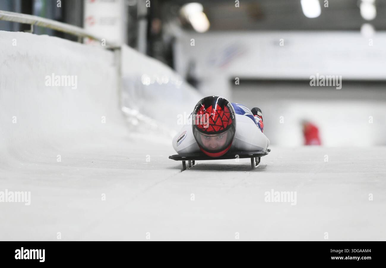 Altenberg, Germany. 16th Jan, 2026. Czech Anna Fernstadtova competes ...