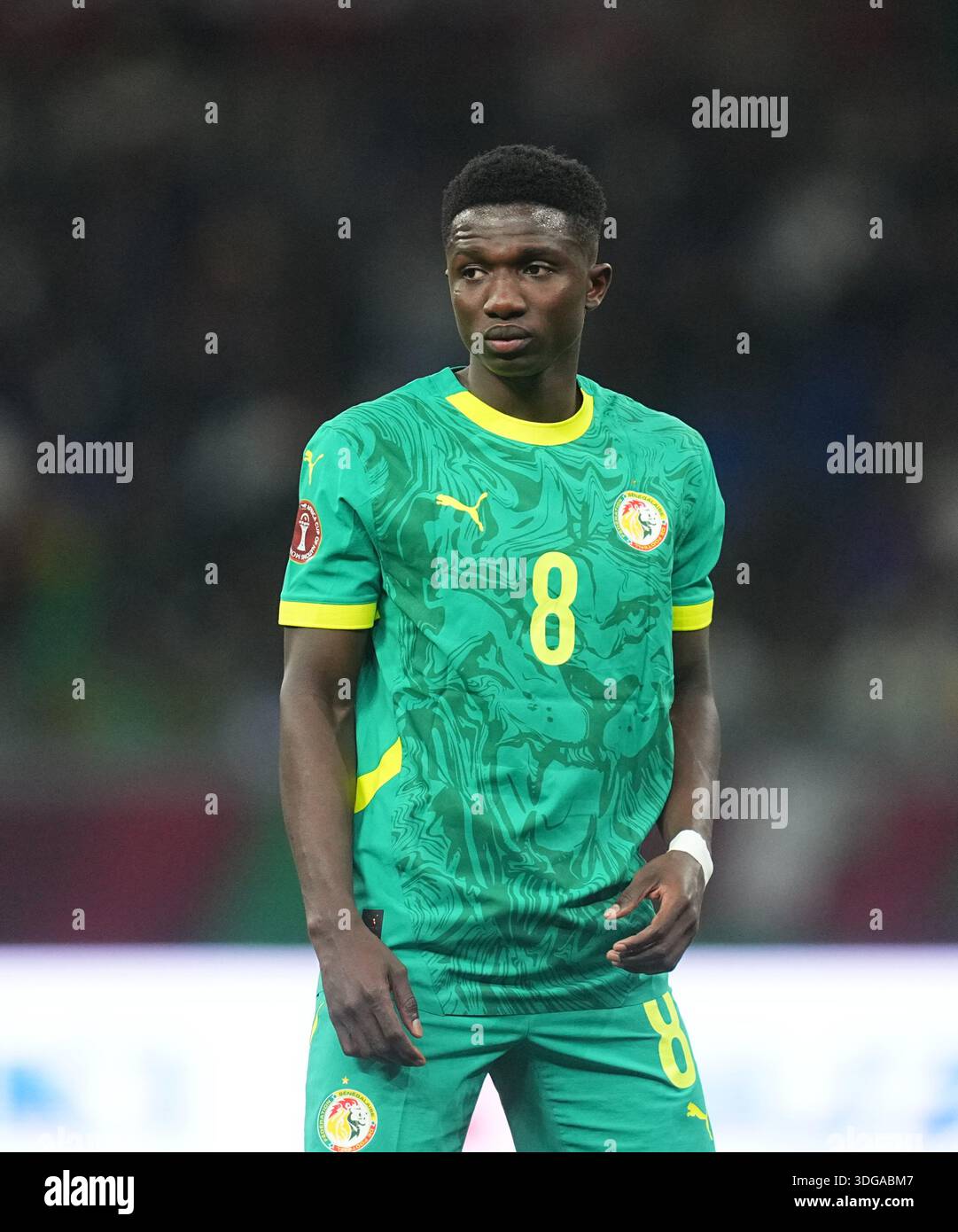 Tangier Stadium, Tangier, Marocco. 14th Jan, 2026. Lamine Camara of ...