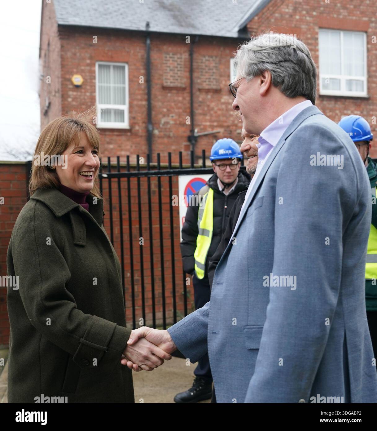 Chancellor of the Exchequer Rachel Reeves meets Stuart Togwell, CEO ...