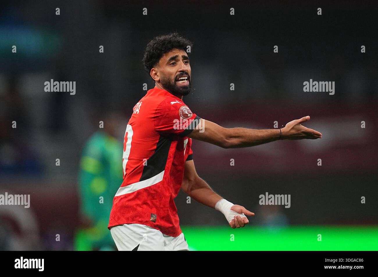Tangier Stadium, Tangier, Marocco. 14th Jan, 2026. Marawan Attia Fahim ...