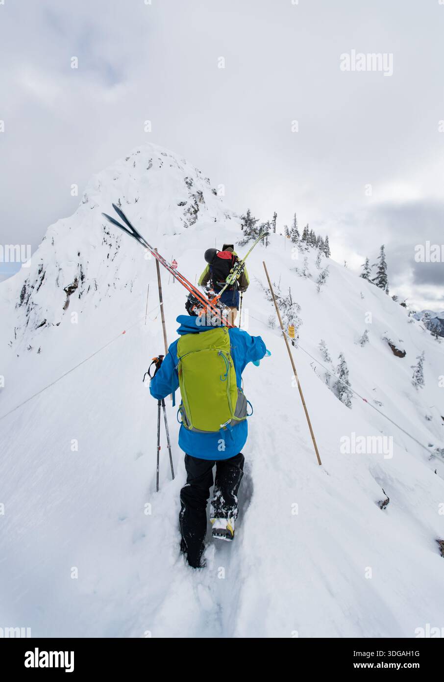 Backcountry skier crossing snow hi-res stock photography and images - Alamy