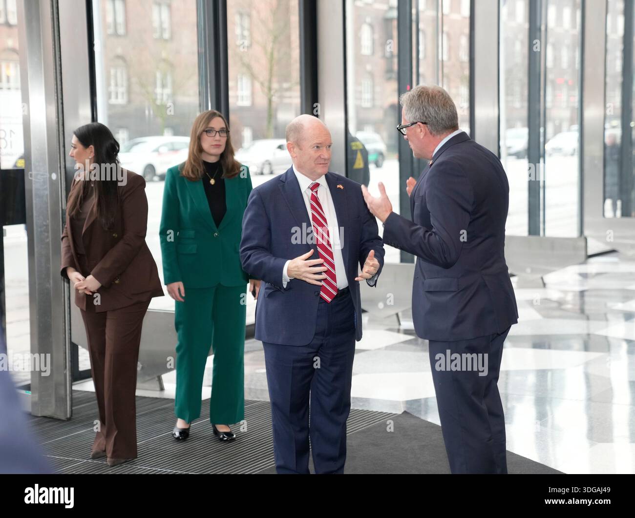 Sen. Chris Coons, D-Del., Rep. Sarah McBride, D-Del., and Rep. Sara ...