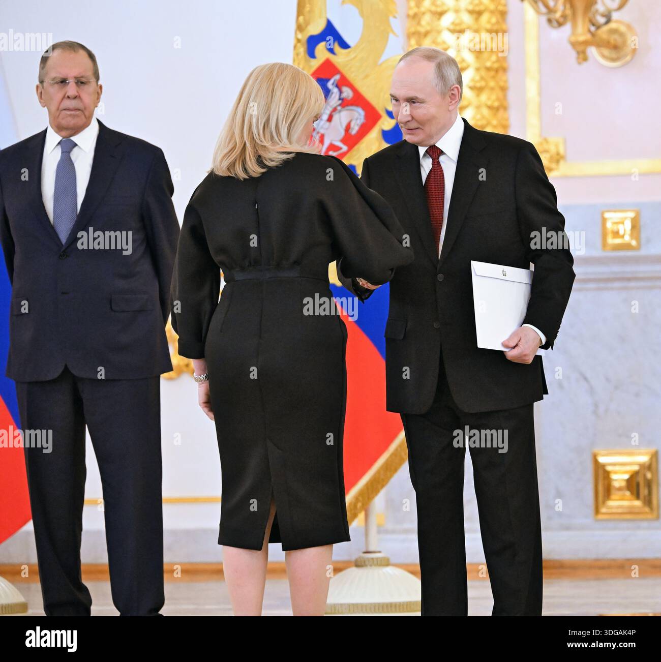 Moscow, Russia. 15th Jan, 2026. From left to right: Russian Foreign ...