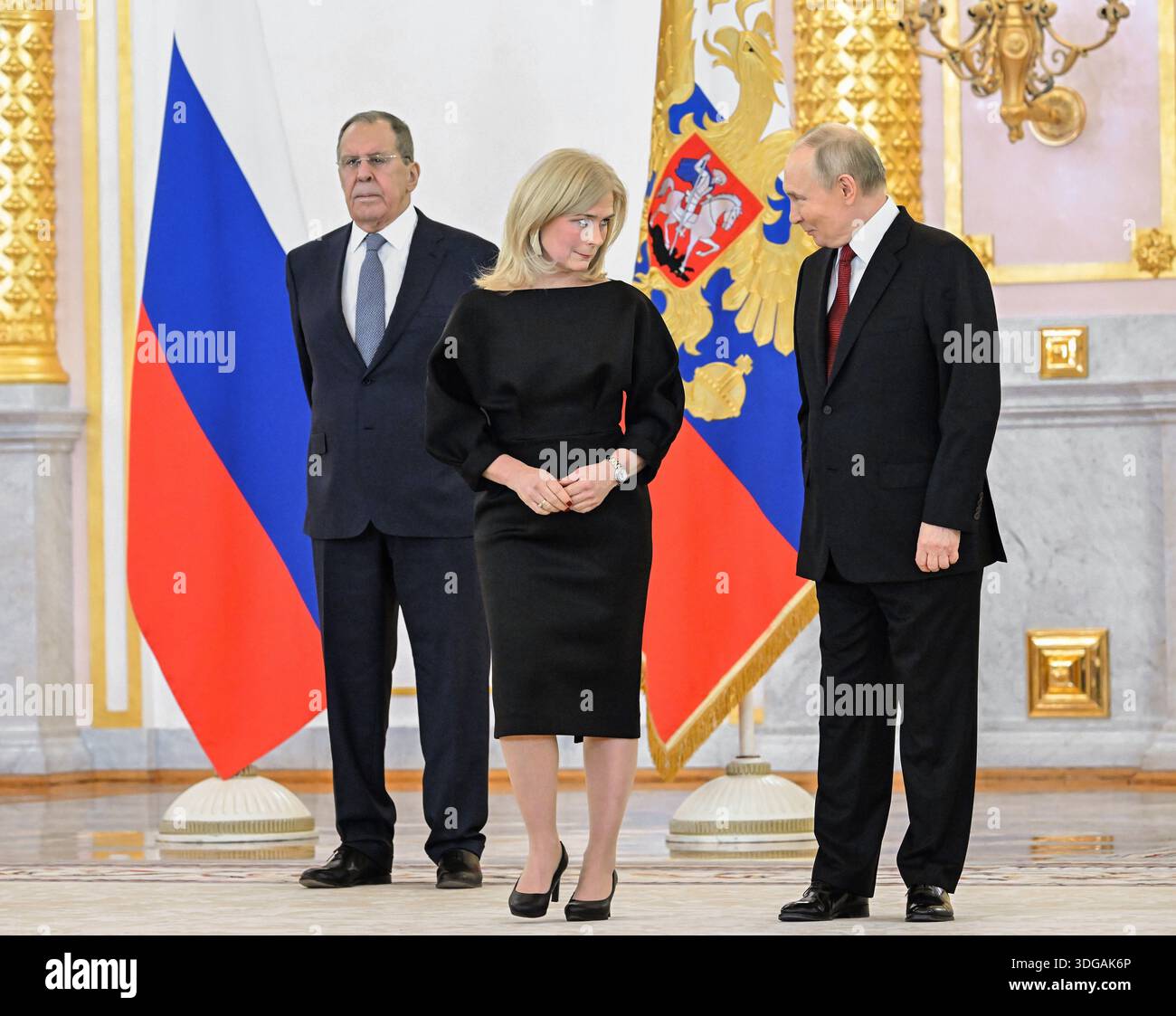 Moscow, Russia. 15th Jan, 2026. From left to right: Russian Foreign ...