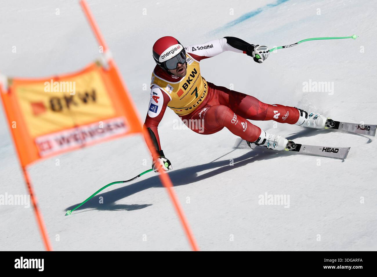 Austria's Vincent Kriechmayr speeds down the course during an alpine ...