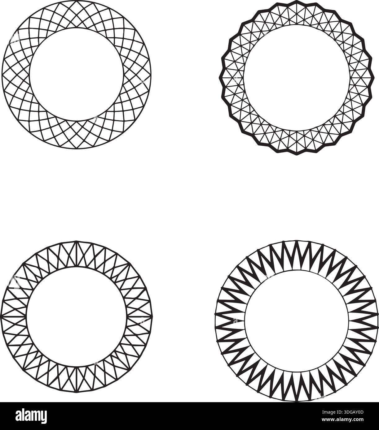 Hypnotic circular grid logo hi-res stock photography and images - Alamy