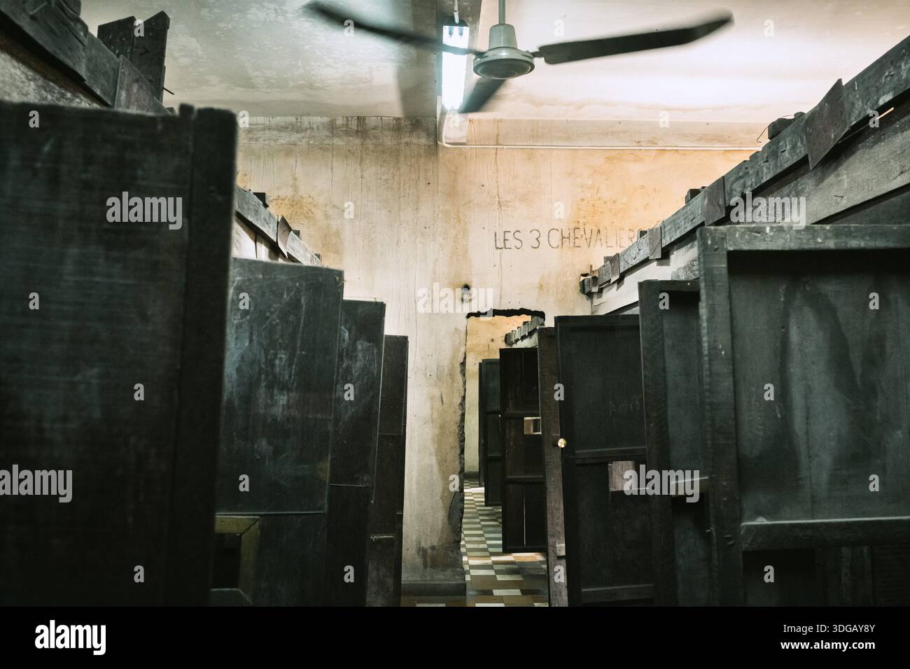 Located in a former school, detention cells in the former Khmer Rouge ...