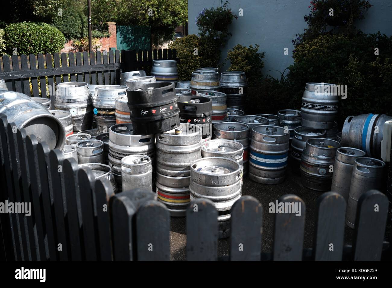 Brewery storage premises beer kegs hi-res stock photography and images ...