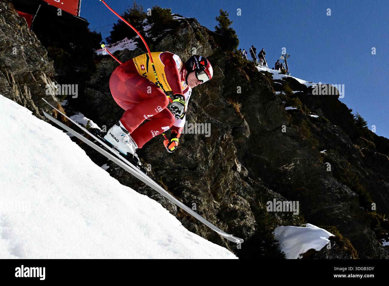 Stefan Babinsky of Austria speeds down the course during the alpine ski ...