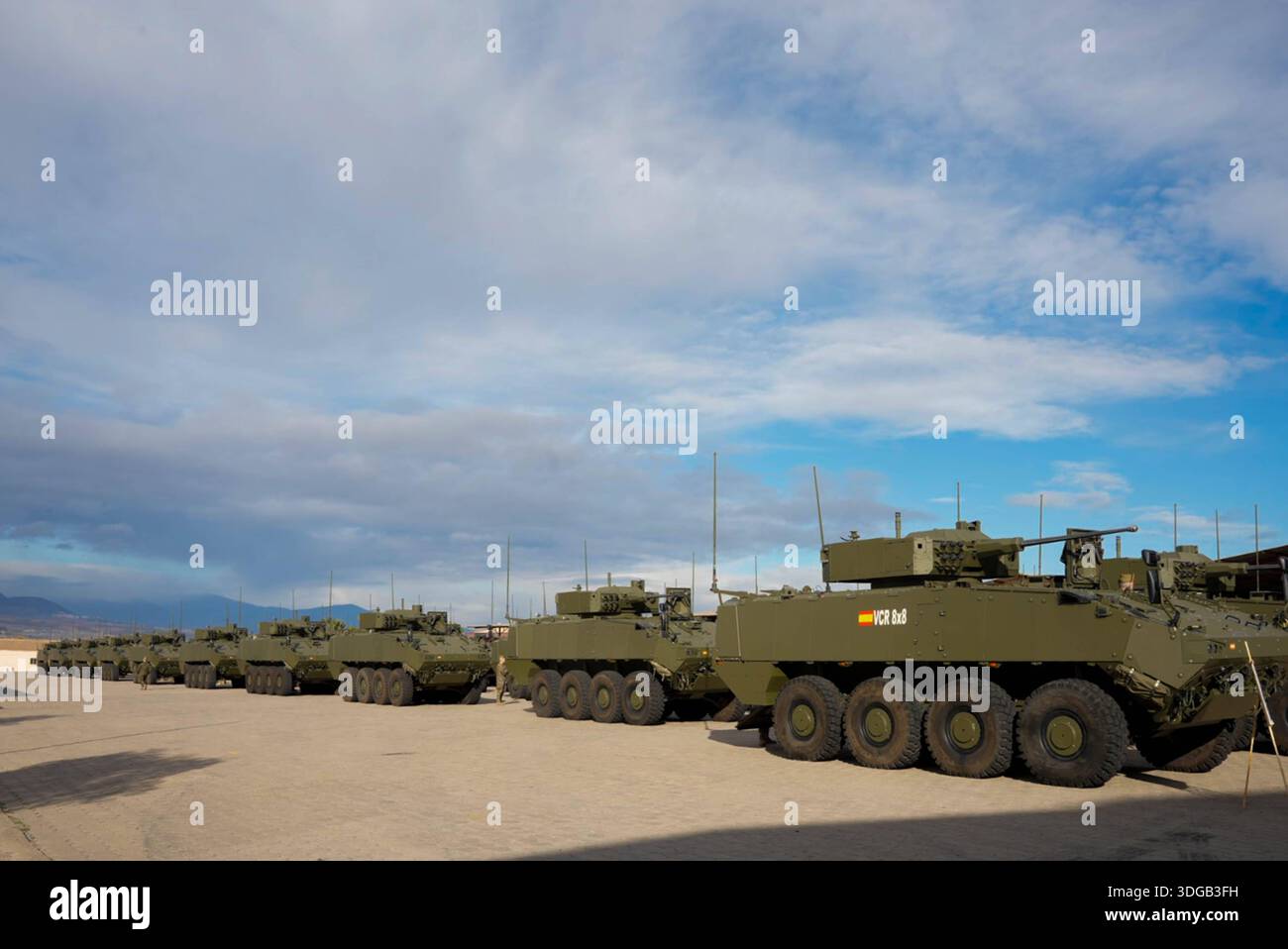 Image of the first 8x8 'Dragon' vehicles of the Spanish Army. On 16 ...