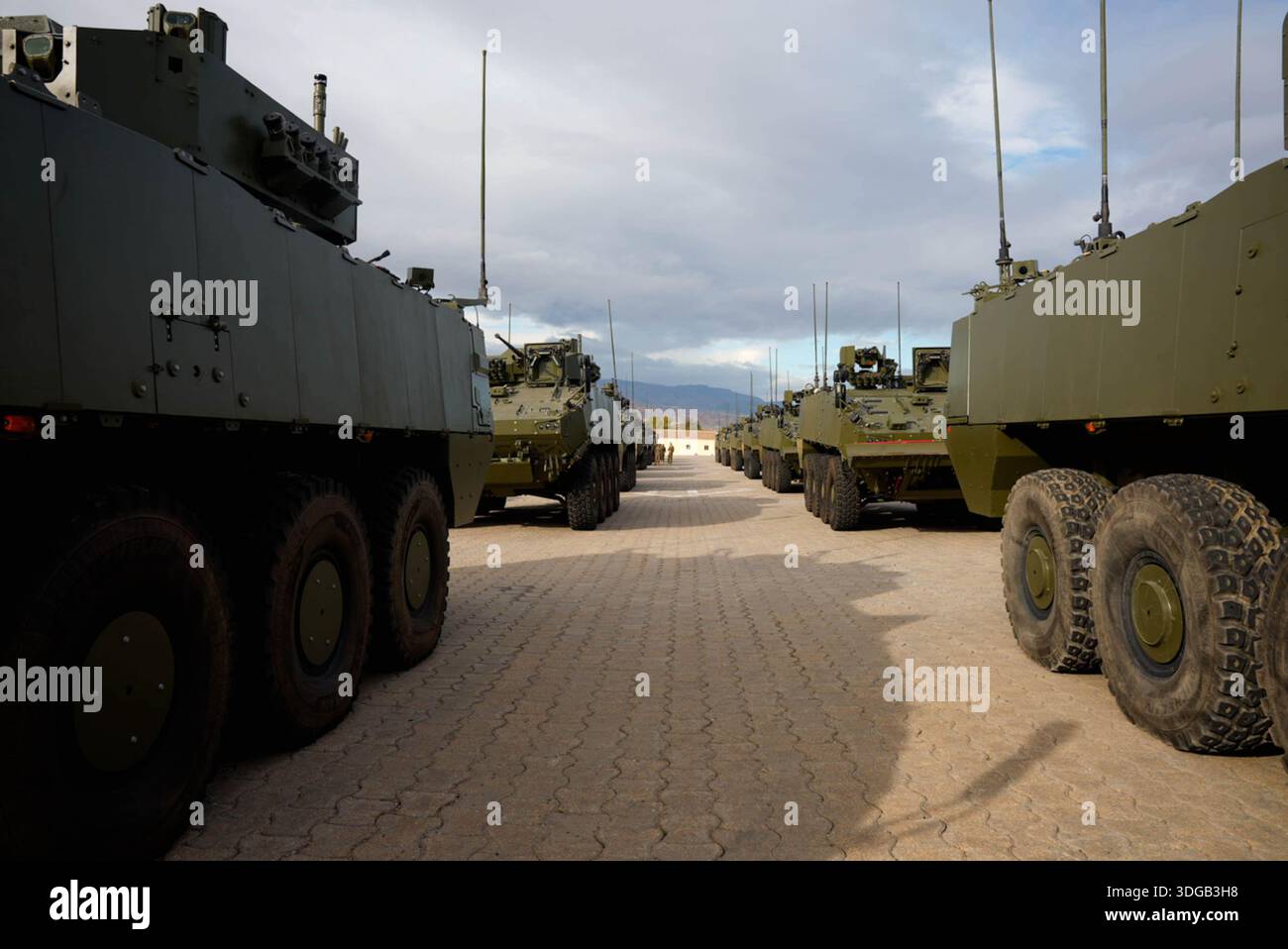 Image of the first 8x8 'Dragon' vehicles of the Spanish Army. On 16 ...