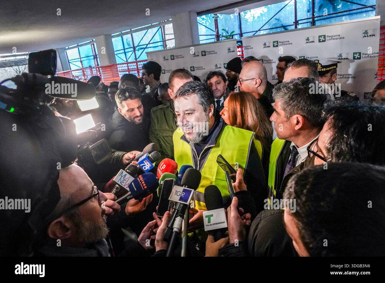 Milan, Italy. 16th Jan, 2026. MILAN - Minister of Infrastructure and ...