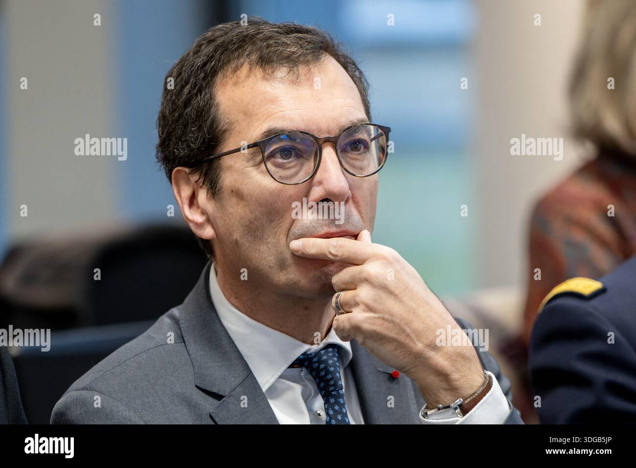 Ollioules, France. 16th Jan, 2026. Jean-Pierre Farandou, Minister of ...