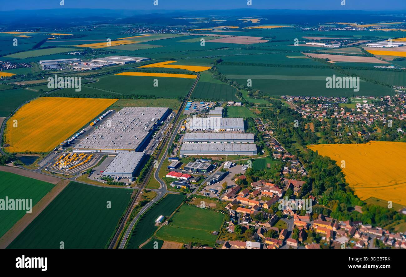 Aerial view complex industrial hi-res stock photography and images - Alamy