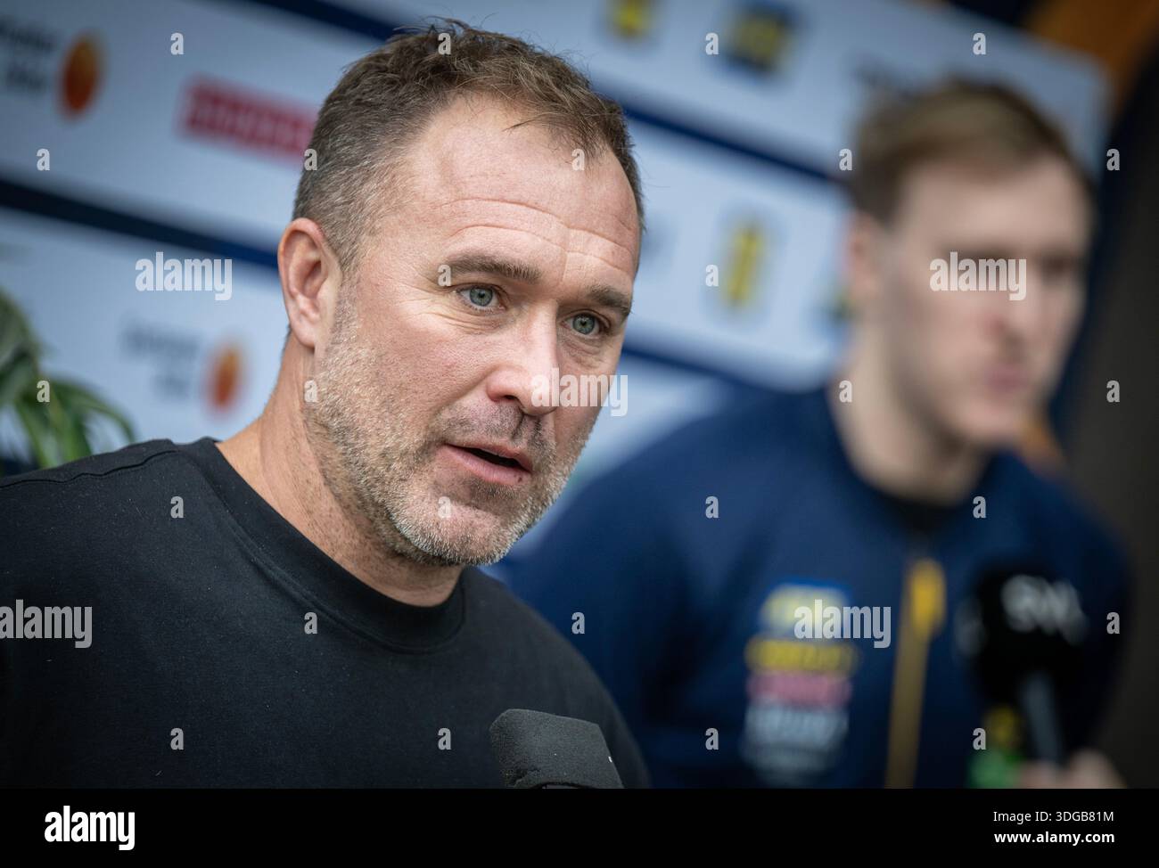 MALMÖ, SWEDEN 2026-01-16 National team captain Michael Apelgren and ...