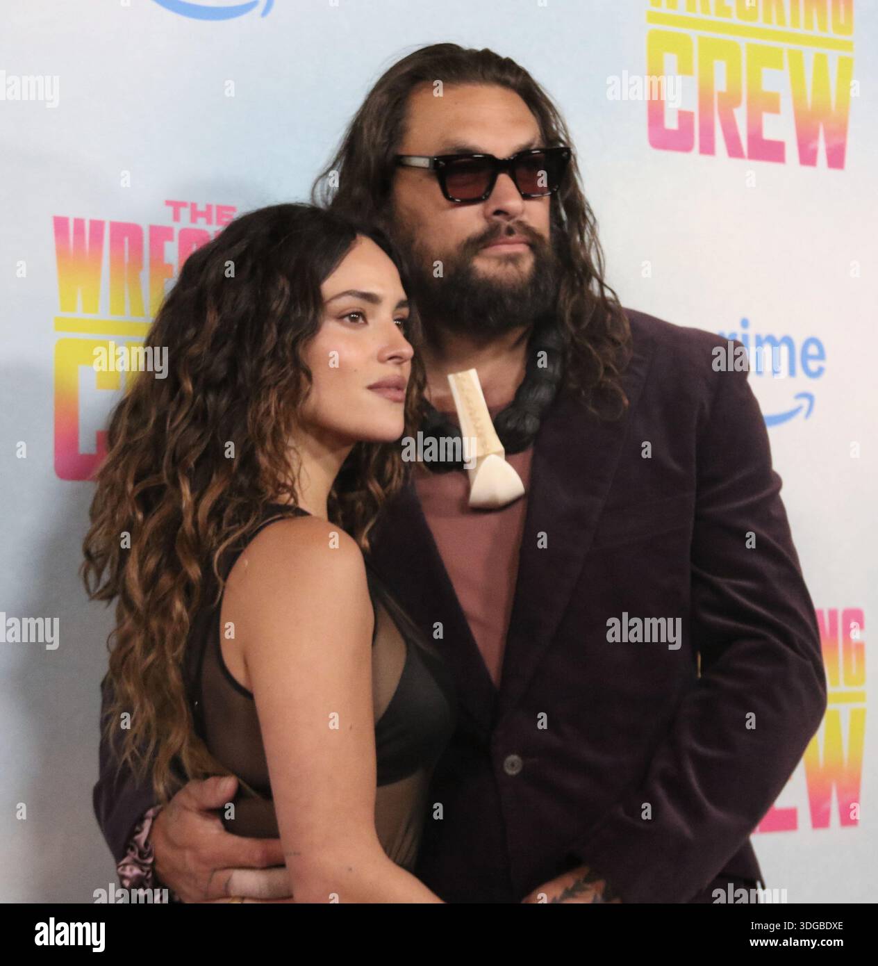 January 15, 2026 Adria Arjona and Jason Momoa attend Amazon MGM Studios ...