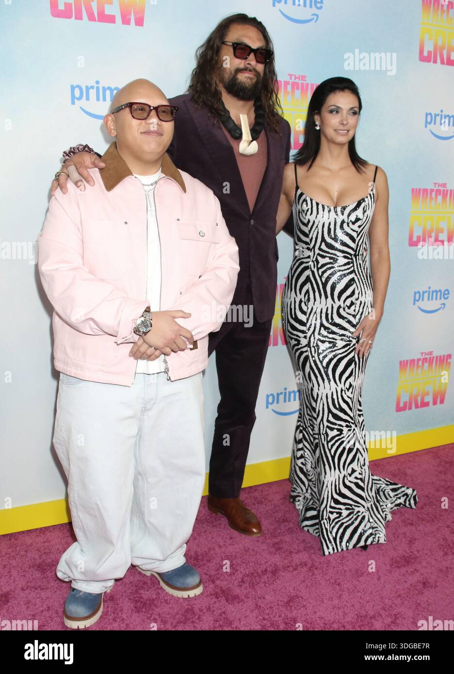 January 15, 2026 Jacob Batalon, Jason Momoa and Morena Baccarin attend ...