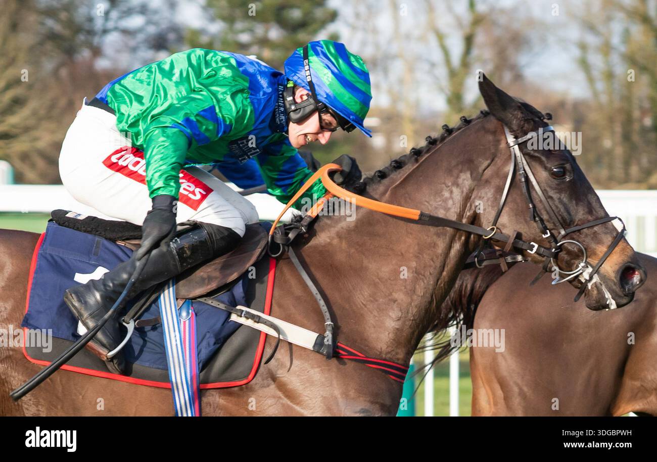 Windsor, UK, Friday 16th January 2026; Bluey and jockey Ben Jones win ...