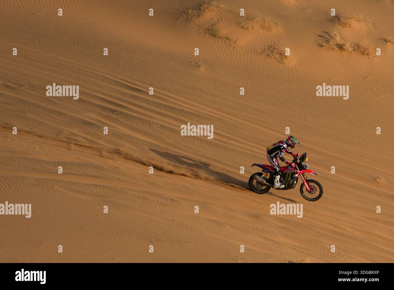 Rider Ricky Brabec competes during the twelfth stage of the Dakar Rally ...