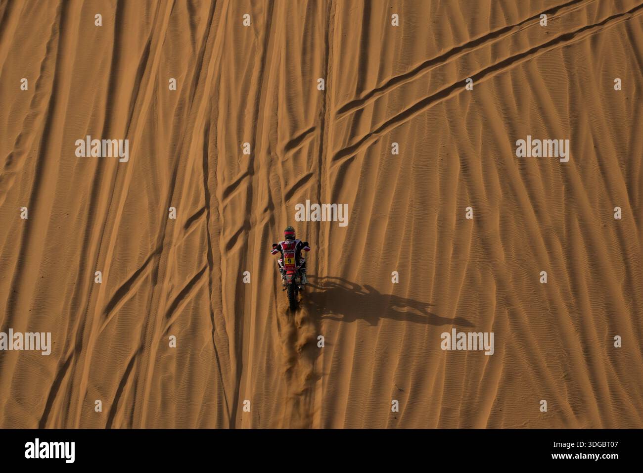 Rider Ricky Brabec competes during the twelfth stage of the Dakar Rally ...
