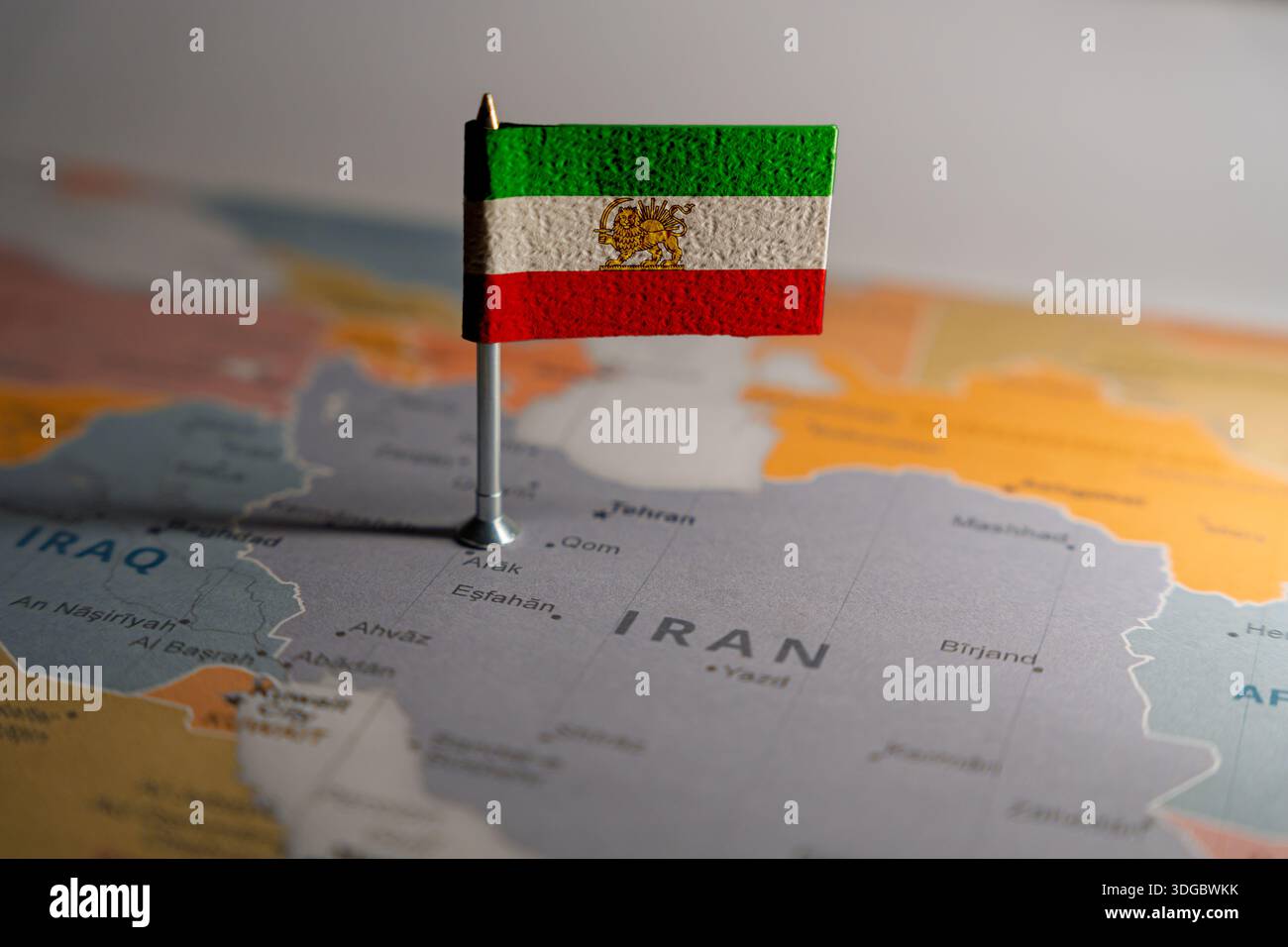 Pre revolution iran flag hi-res stock photography and images - Alamy