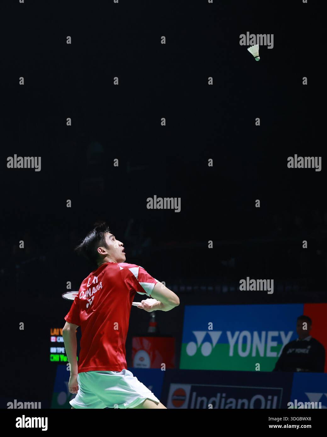 Victor LAI of Canada vs. CHI Yu Jen of Chinese Taipei during Men's ...