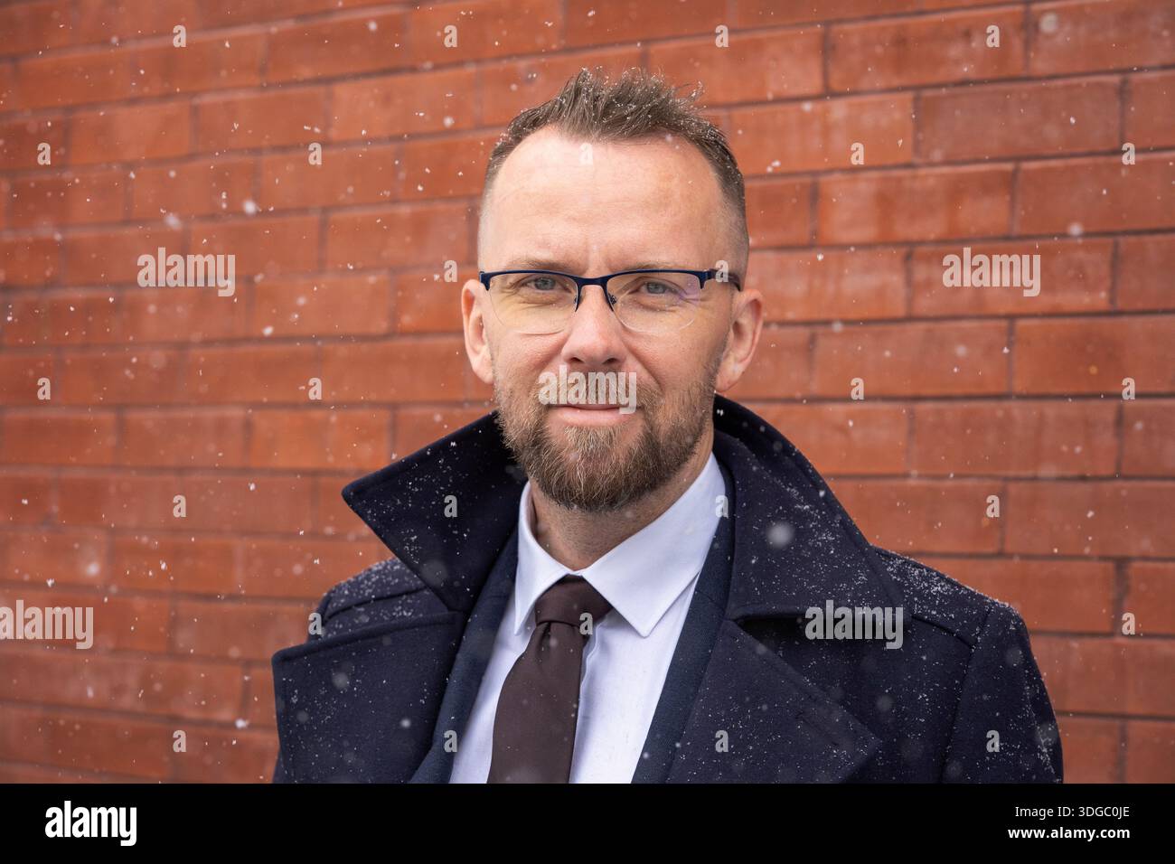 Toronto, Canada. 15th Jan, 2026. Flair Airlines CEO Maciej Wilk poses ...