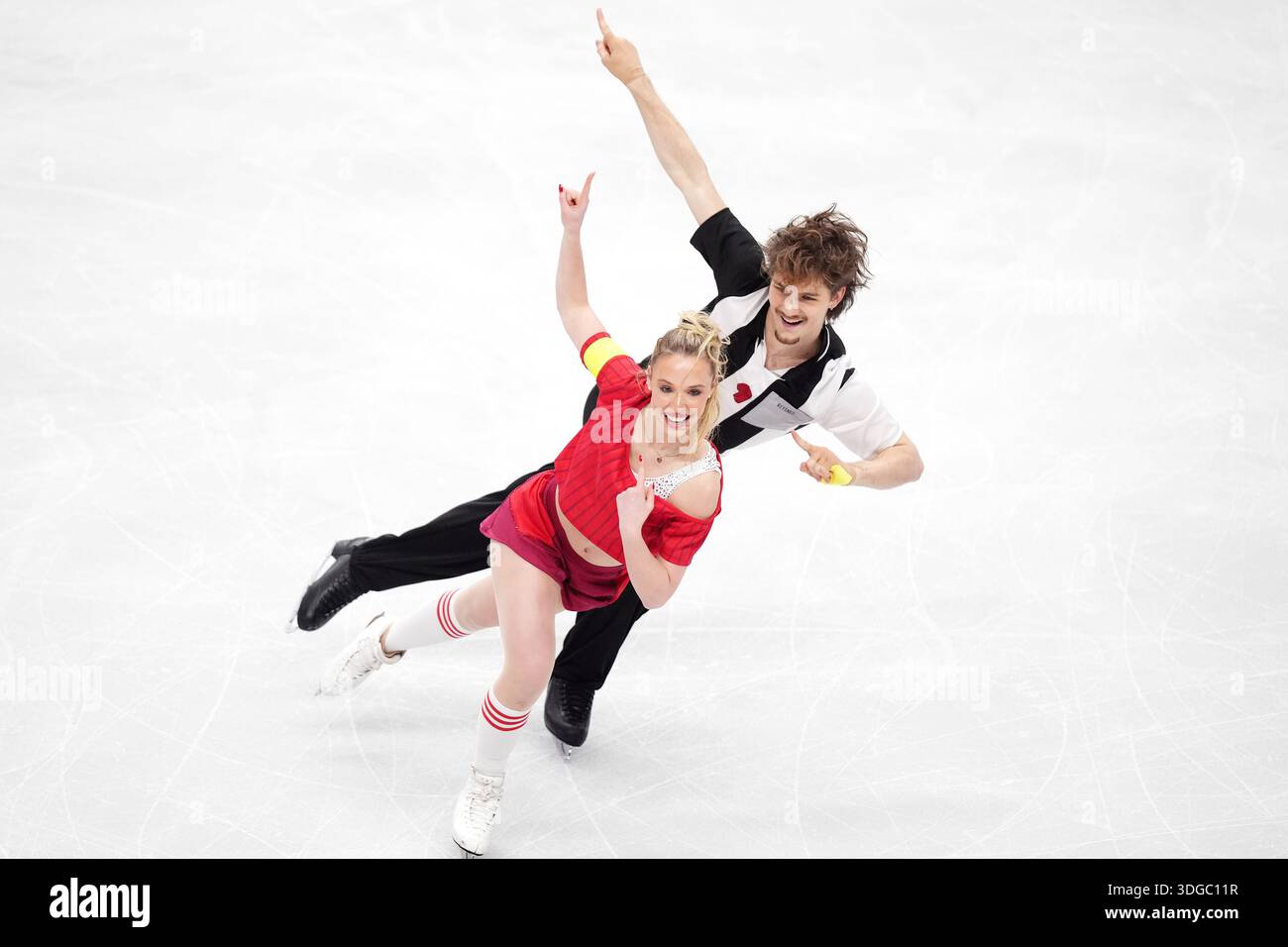 Switzerland's Gina Zehnder and Beda Leon Sieber during the Ice Dance ...