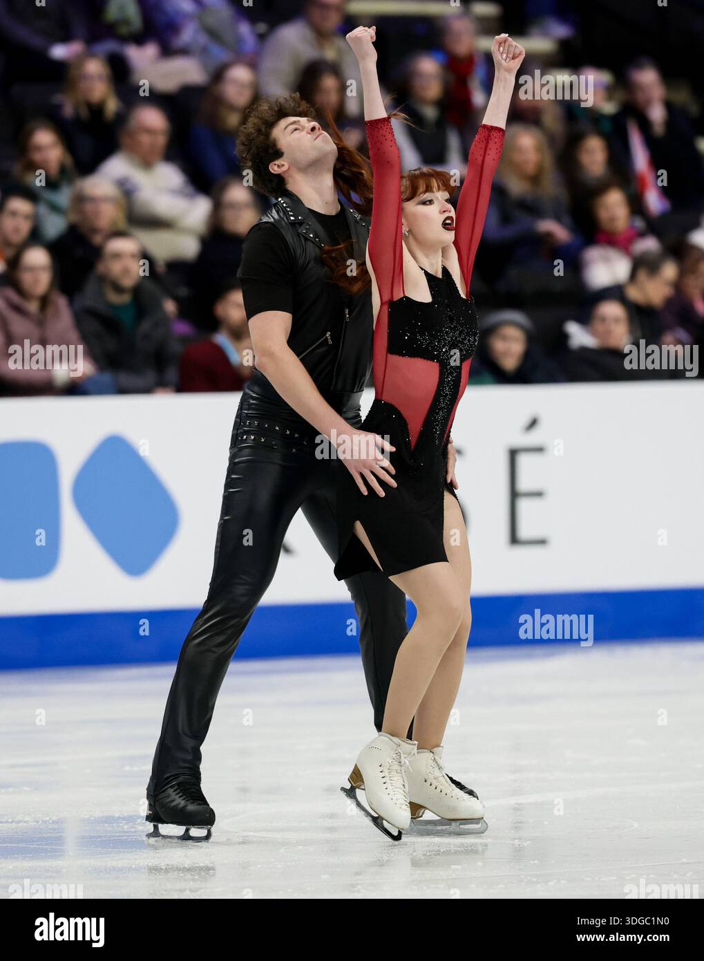Day Three. 16th Jan, 2026. Samantha Ritter and Daniel Brykalov of ...
