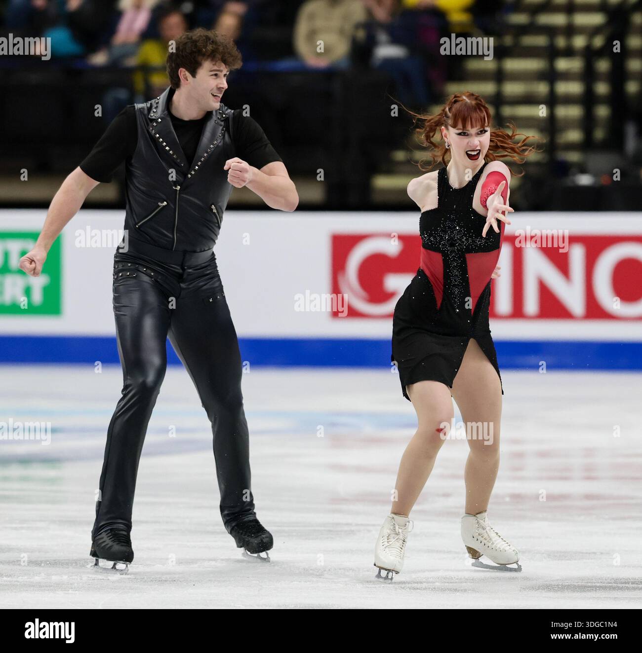 Day Three. 16th Jan, 2026. Samantha Ritter and Daniel Brykalov of ...