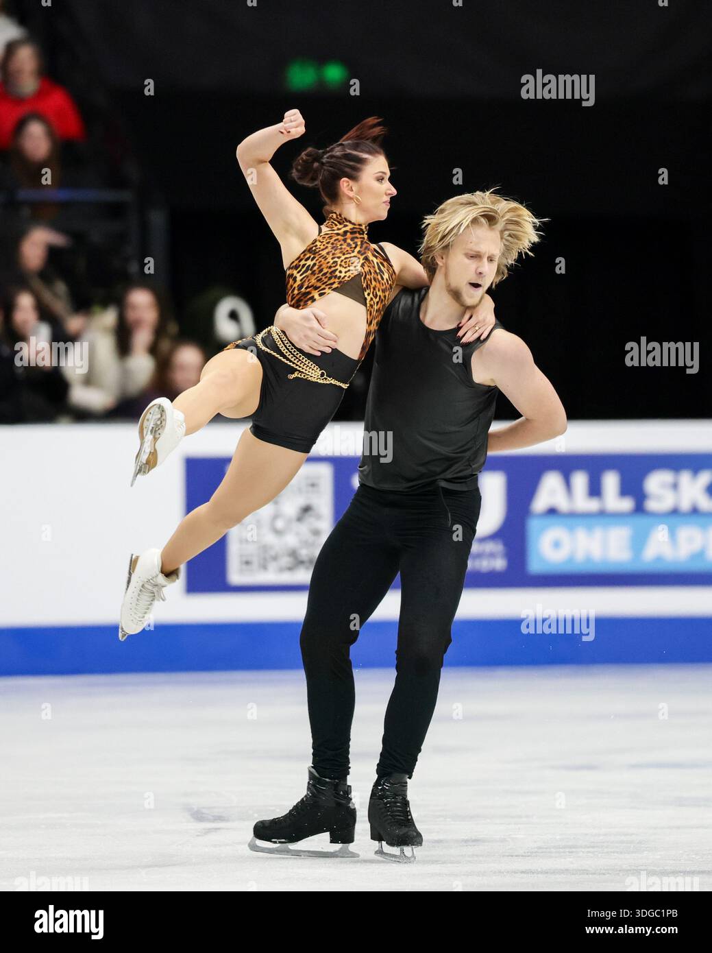 Day Three. 16th Jan, 2026. Zoe Larson and Andrii Kapran of Ukraine ...