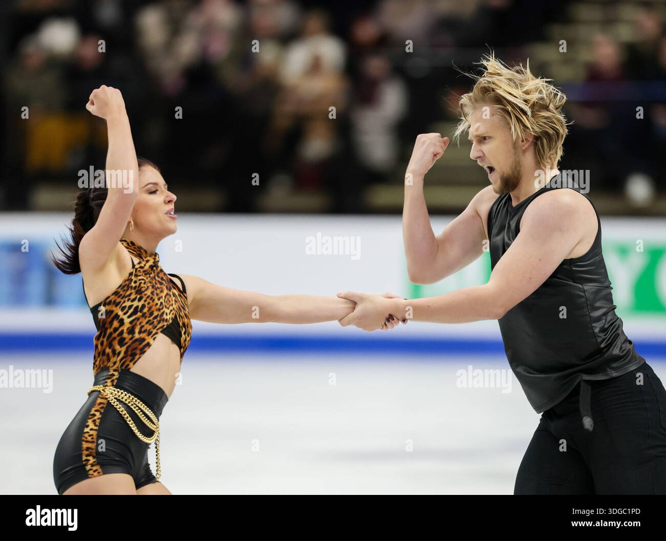 Day Three. 16th Jan, 2026. Zoe Larson and Andrii Kapran of Ukraine ...