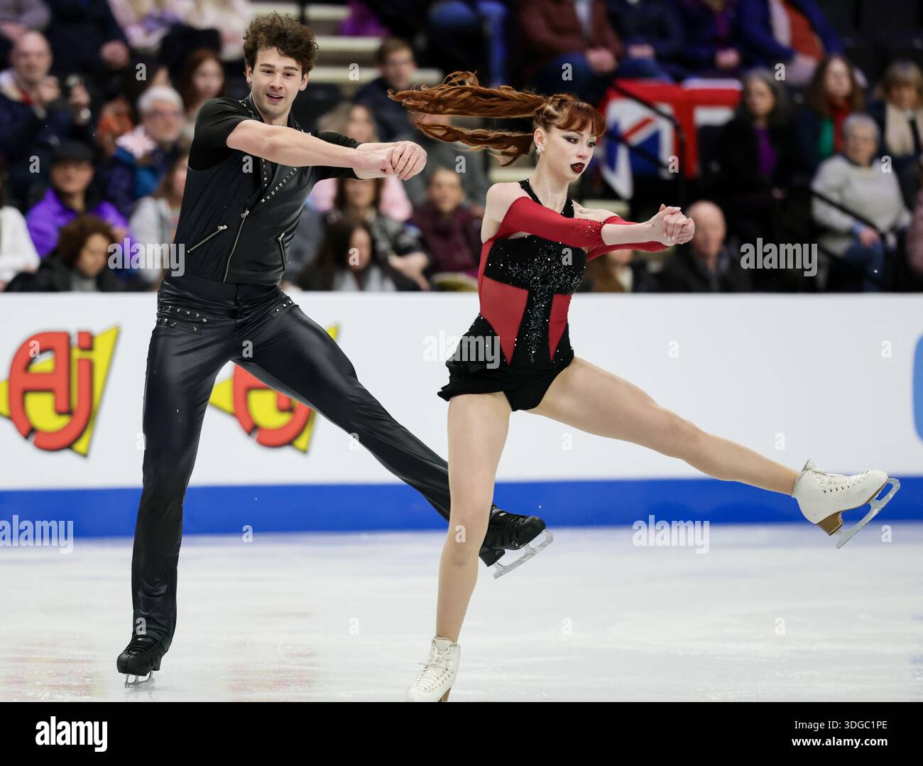 Day Three. 16th Jan, 2026. Samantha Ritter and Daniel Brykalov of ...