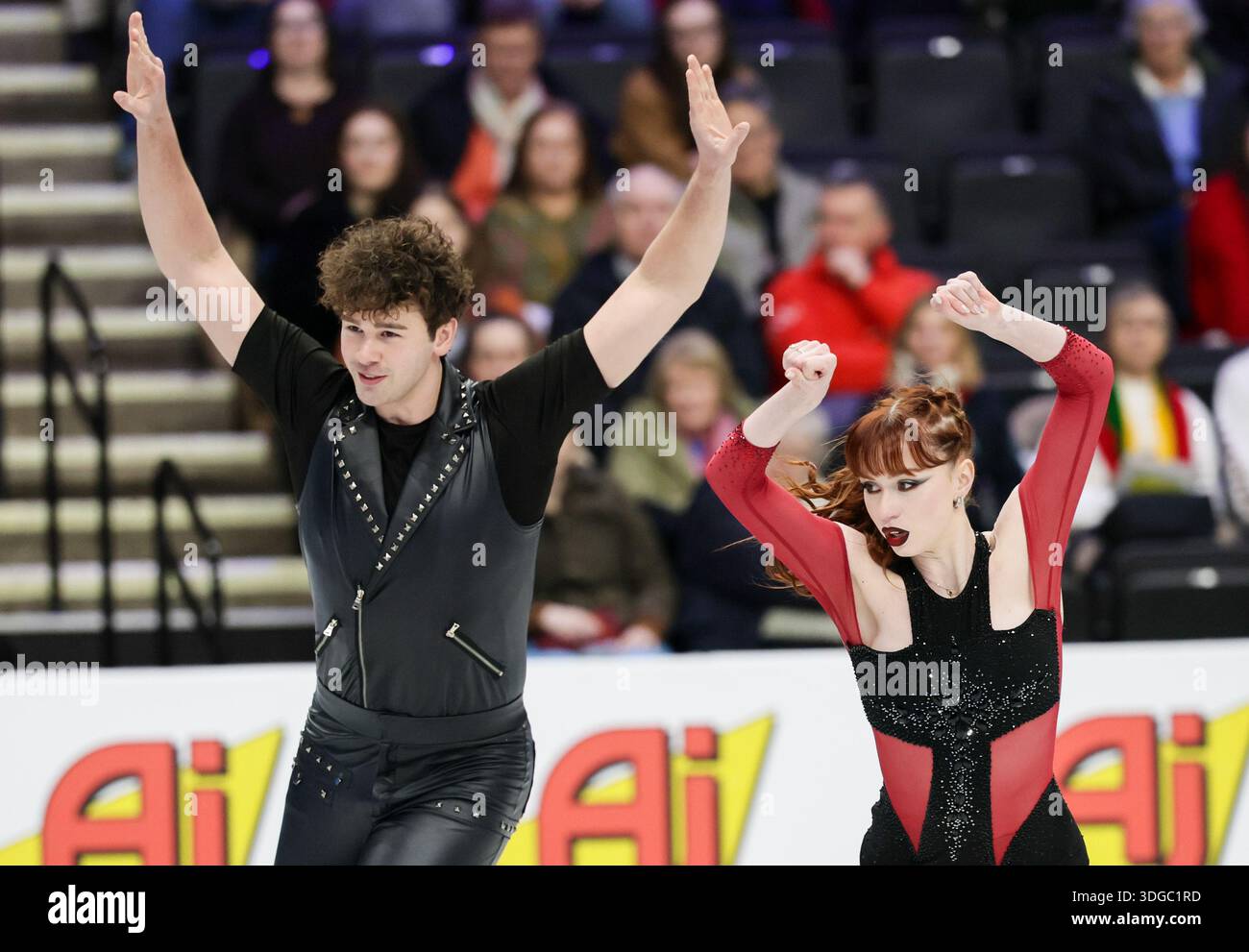 Day Three. 16th Jan, 2026. Samantha Ritter and Daniel Brykalov of ...