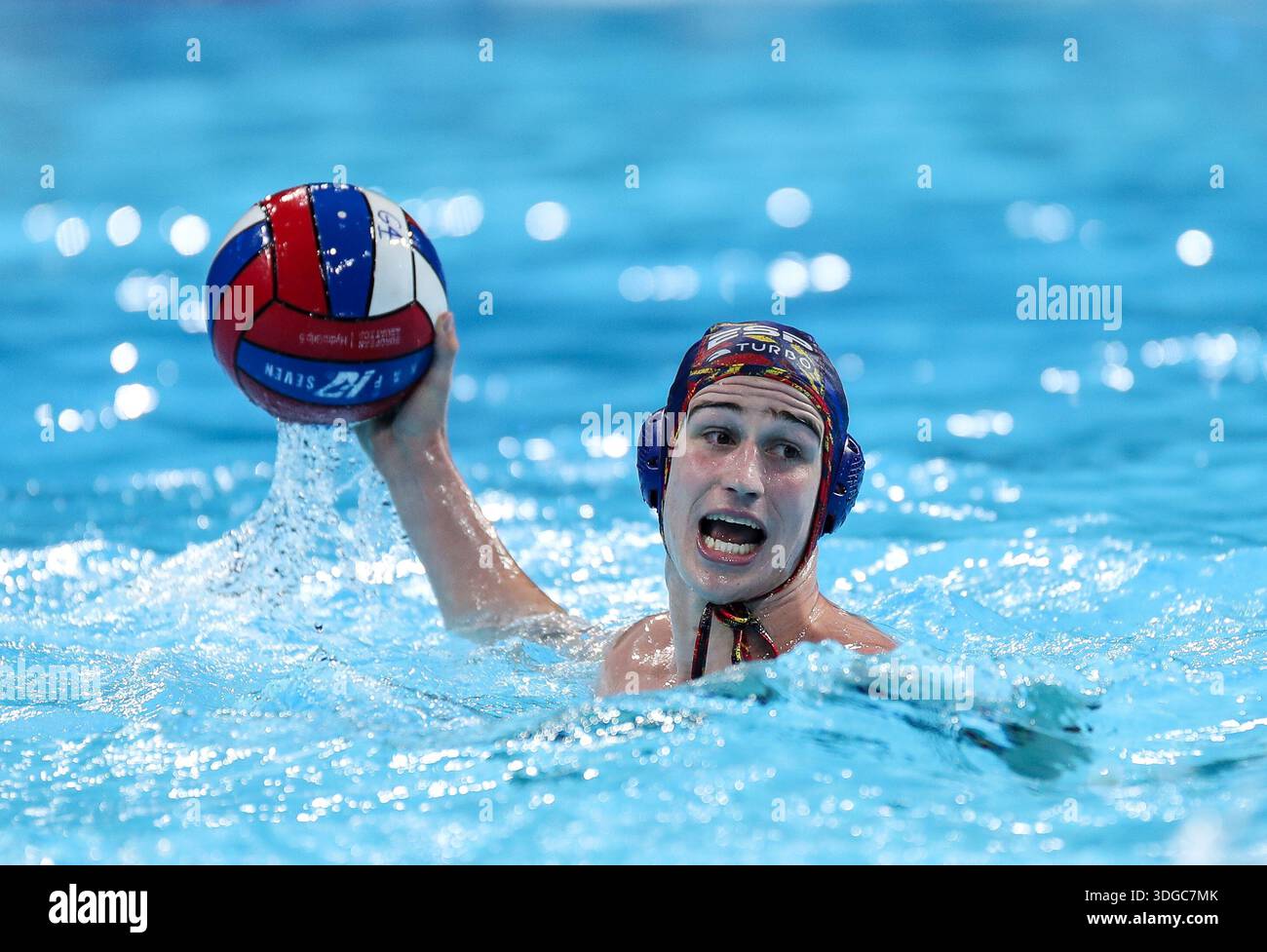 Belgrade, Serbia. 16th Jan, 2026. Alvaro Granados of Spain reacts ...