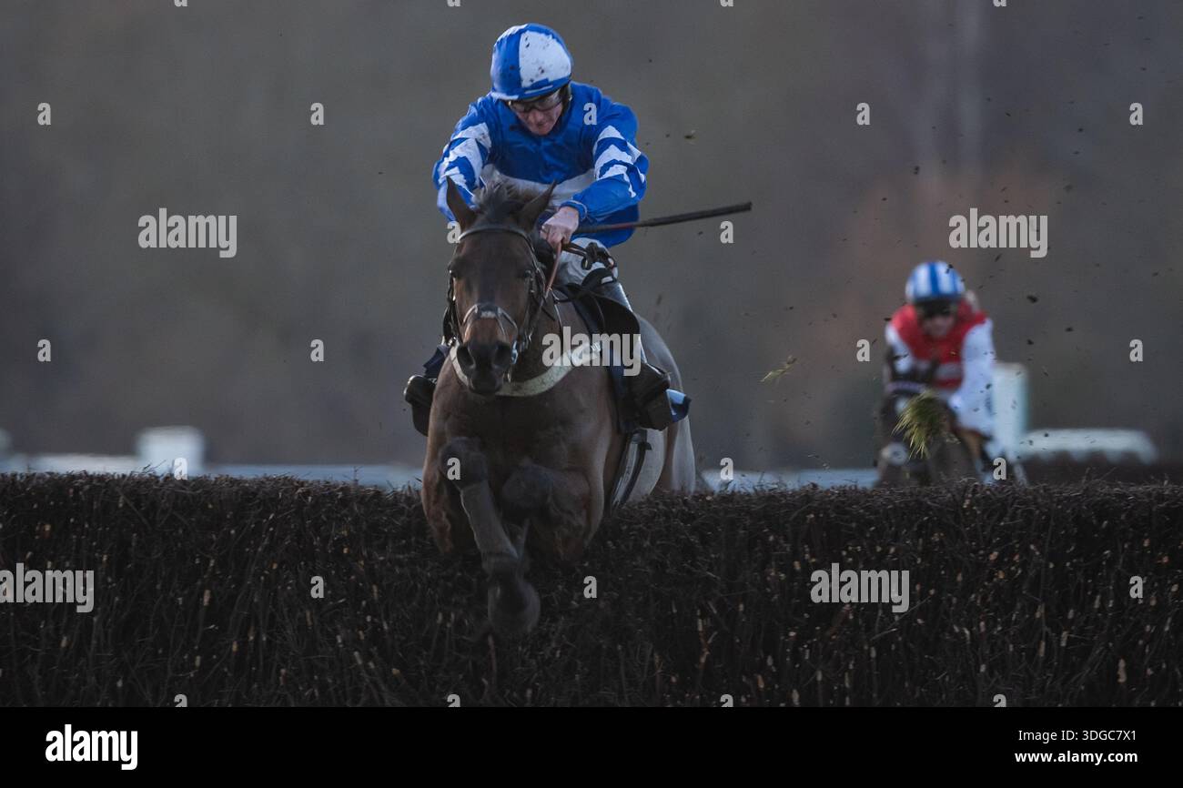 Windsor, UK, Friday 16th January 2026; Officer Of State and jockey ...