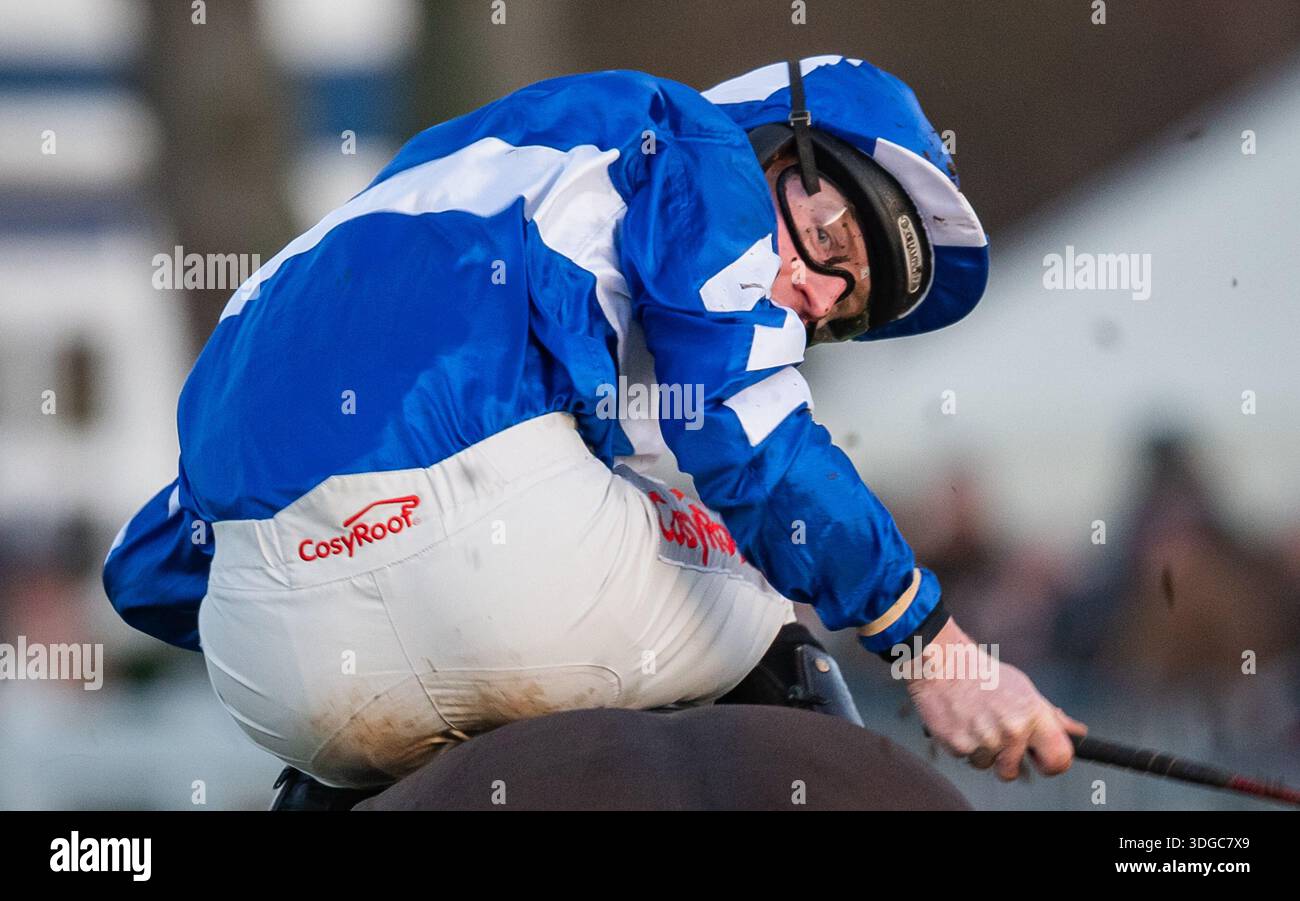 Windsor, UK, Friday 16th January 2026; Officer Of State and jockey ...