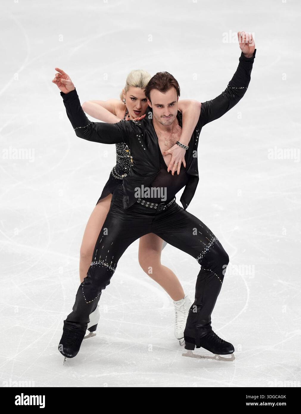 Spain's Olivia Smart and Tim Dieck during the Ice Dance Rhythm Dance ...